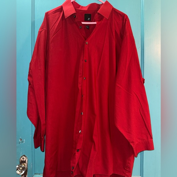 jf j.ferrar | Shirts | Jf Jferrar Bold Red Dress Shirt | Poshmark